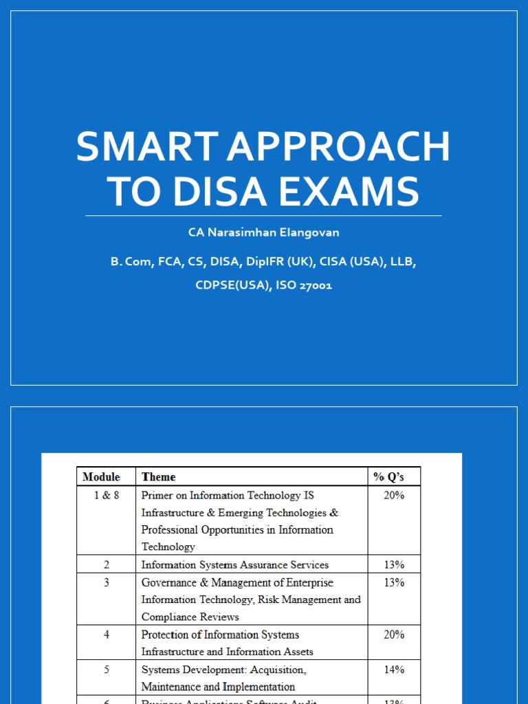 DISA 2.0 Exam Prep Strategy | PDF | Multiple Choice | Business