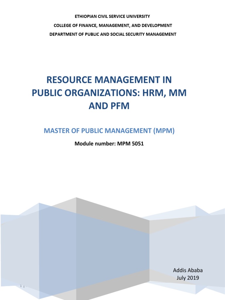 Readers On Resource Management - Revised by Course Team | PDF | Human ...
