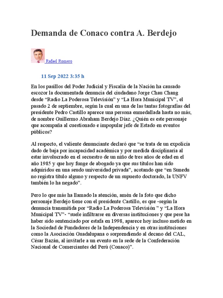 Demanda de Conaco Contra A | PDF | Gobierno