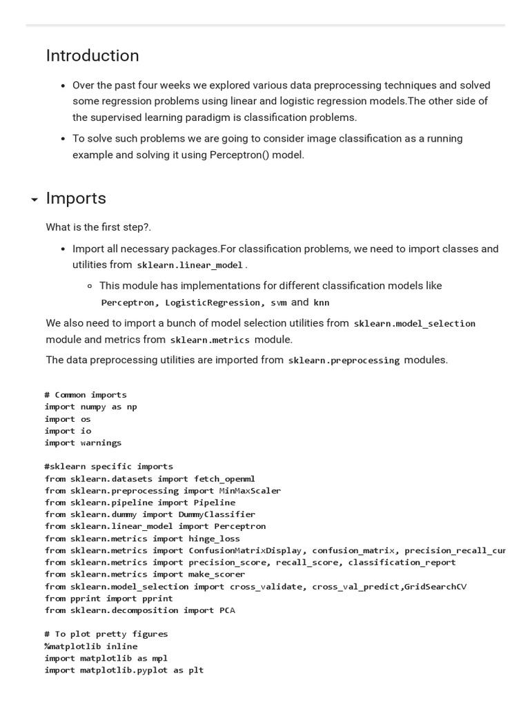 MLP - Week 5 - MNIST - Perceptron - Ipynb - Colaboratory | PDF | Accuracy And Precision ...