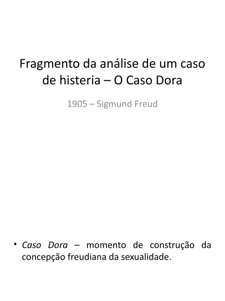 Caso Dora | PDF | Sigmund Freud | Amor