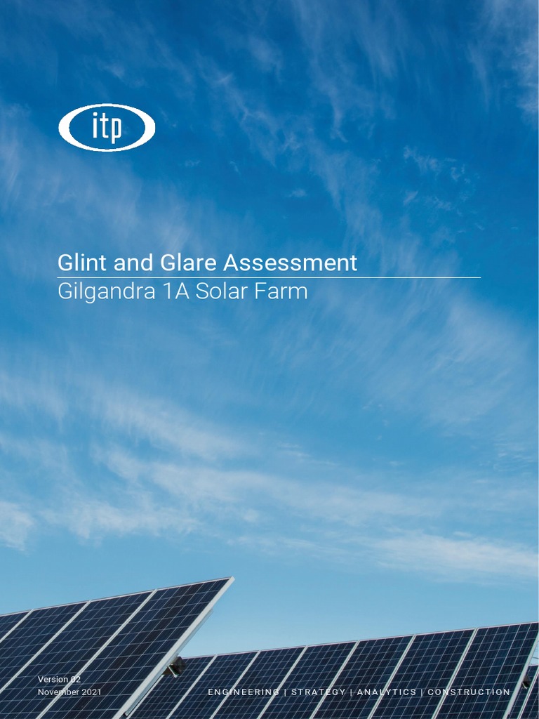 Glint and Glare Assessment - Gilgandra Solar Farm | PDF | Photovoltaics ...