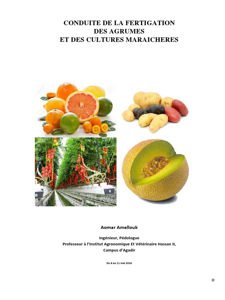 Fertigation des Agrumes et Cultures Maraîchères | PDF | Irrigation ...