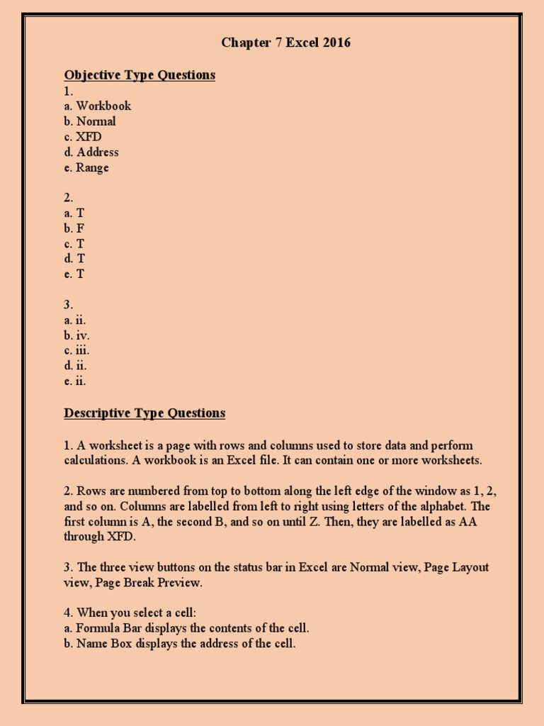 Grade-5 Chapter-7 Answer Key | PDF