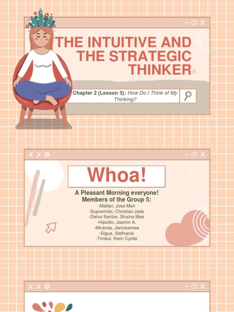 The Intuitive and The Strategic Thinker: Chapter 2 (Lesson 3) : How Do ...