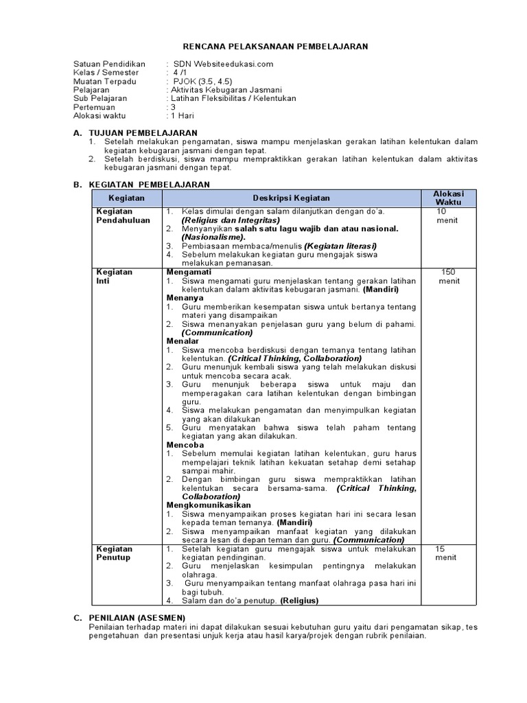 Latihan Fleksibilitas Kelentukan | PDF