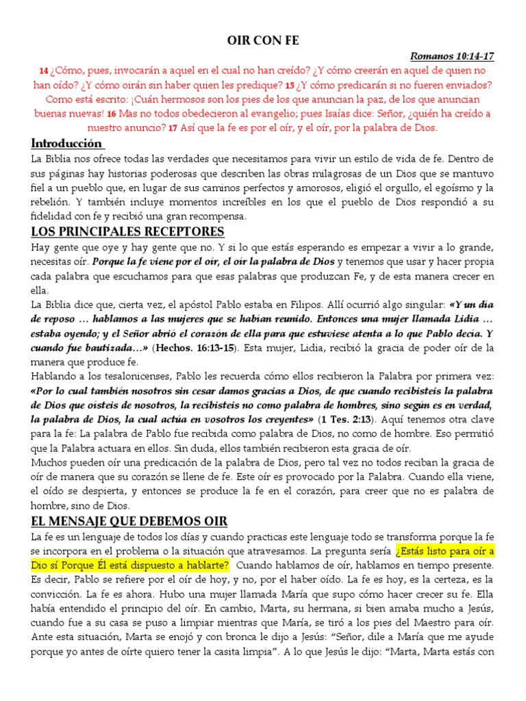 Oir Con Fe | PDF | María, madre de Jesús | Pablo el apóstol