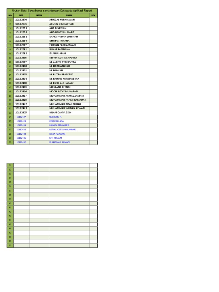 1 Aplikasi Nilai K13 - Mapel ..... - OK | PDF