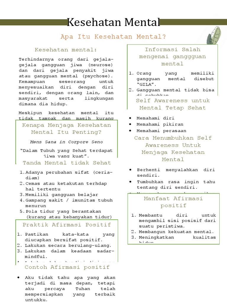 Kesehatan Mental | PDF