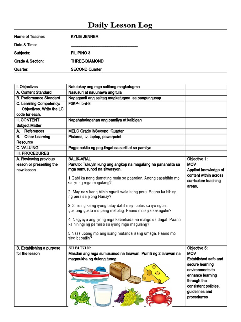 Cot Filipino Q2 Magkatugma Pdf