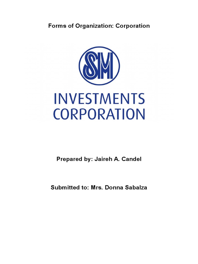SM Investment Corporation | PDF