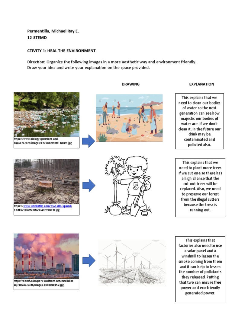 Activity Heal The Environmentpermentilla-Michael-Ray-E. | PDF ...