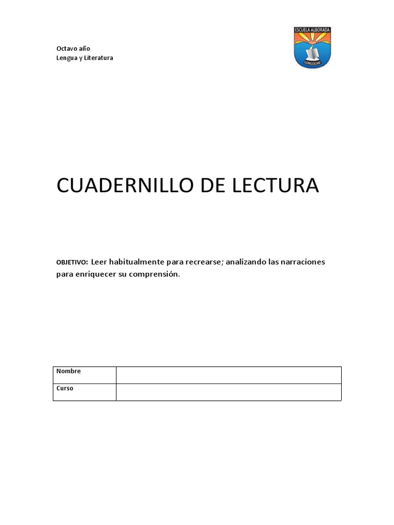 8° CUADERNILLO DE LECTURA Junio | PDF