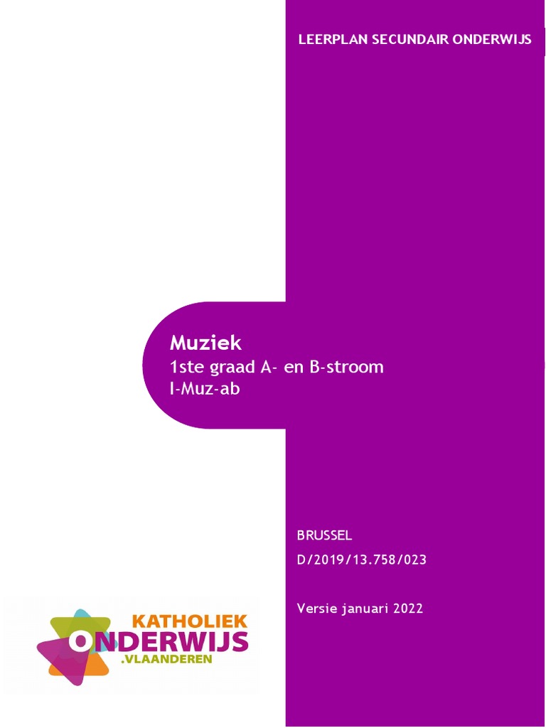 Leerplan Katholiek Onderwijs Muziek | PDF