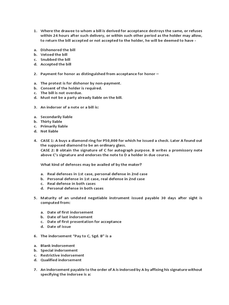 2nd Part 1 | PDF | Cheque | Promissory Note