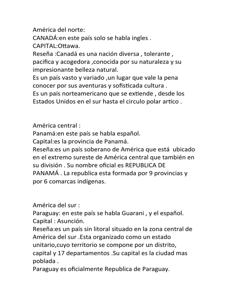 América Del Norte | PDF