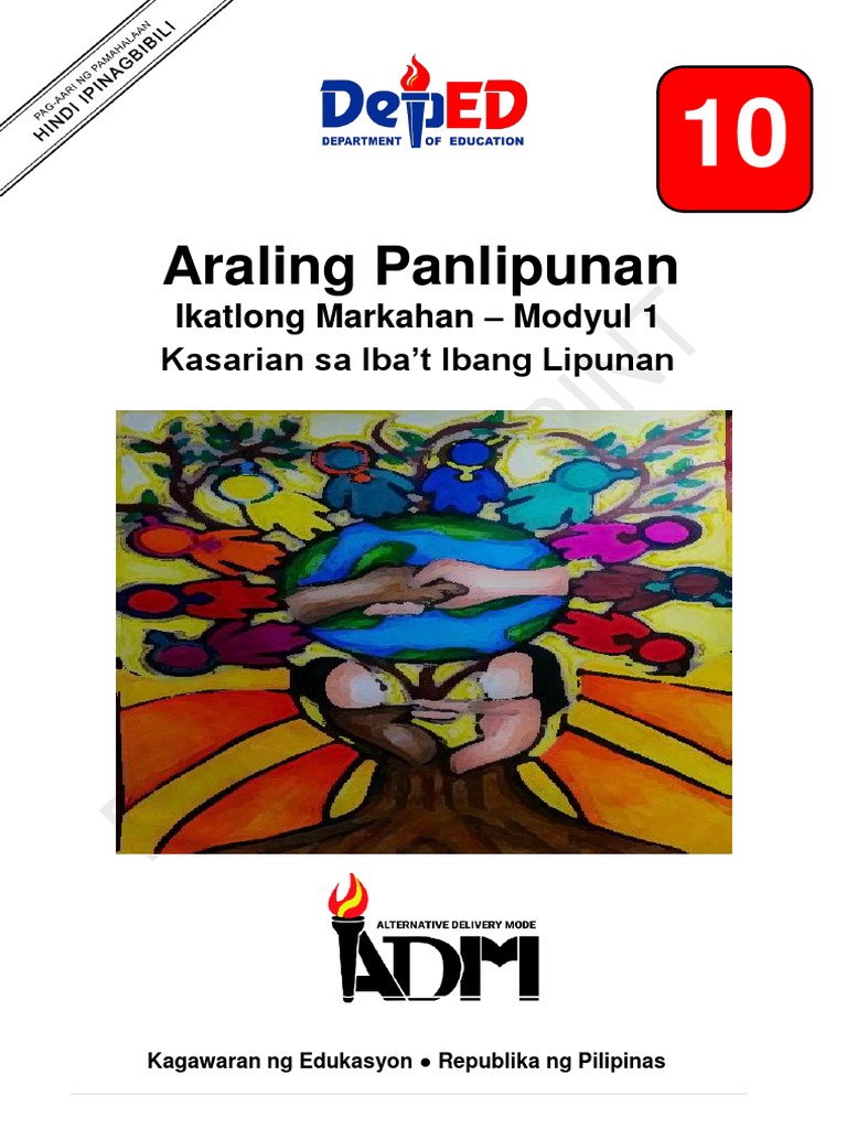 Ap10 q3 Mod1 Kasariansaibatibanglipunan v5 | PDF