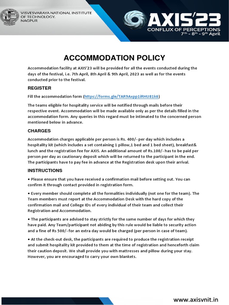 Accomodation Policy-1 | PDF | Justice | Crime & Violence