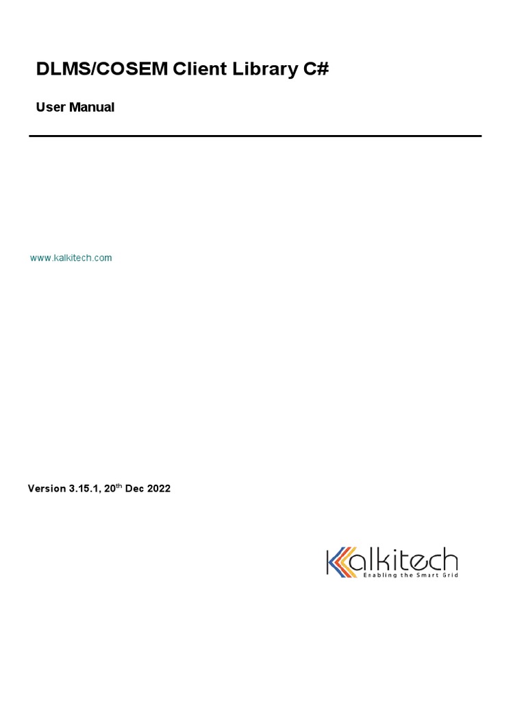 DLMS-Client-UserManual C# | PDF | Key (Cryptography) | Internet Protocol Suite