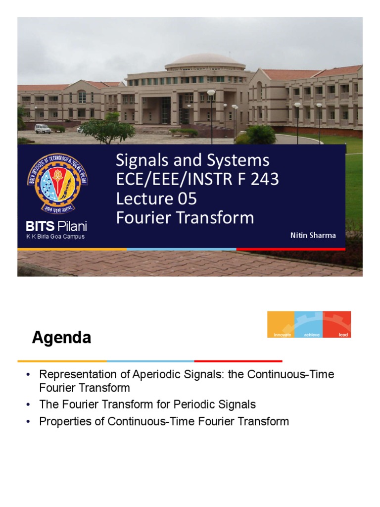 SAS - Lecture - Fourier Transform (Compatibility Mode) | PDF