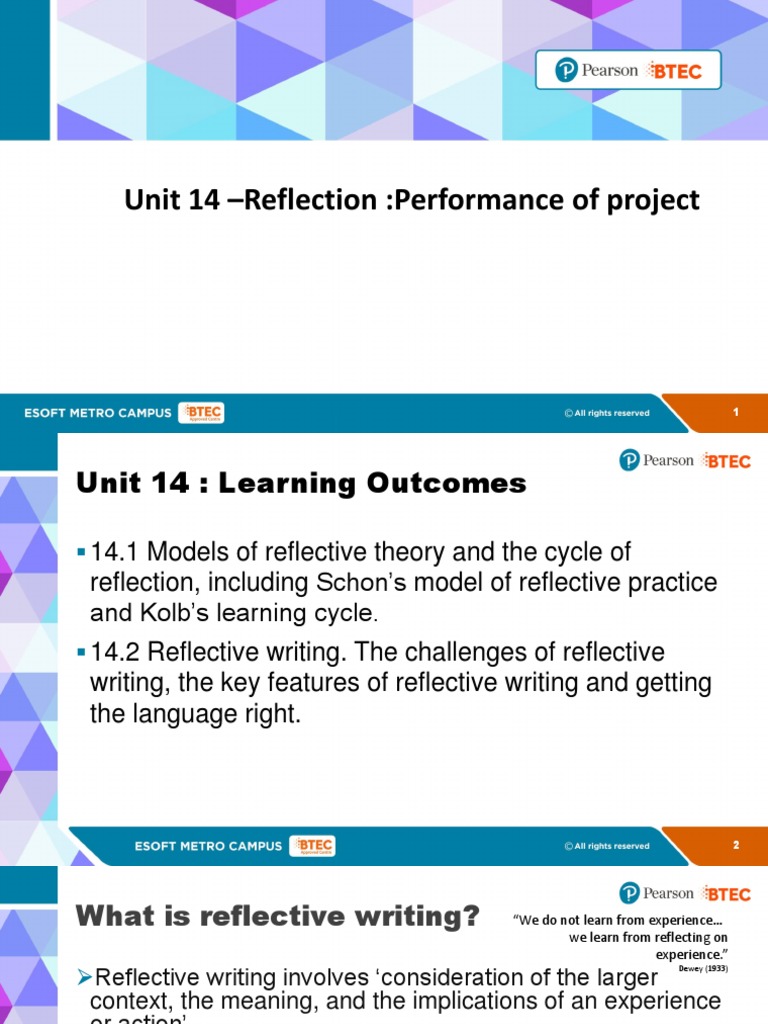 1192-1592201226511-HND MSCP W14 Reflection Performance of Project | PDF ...