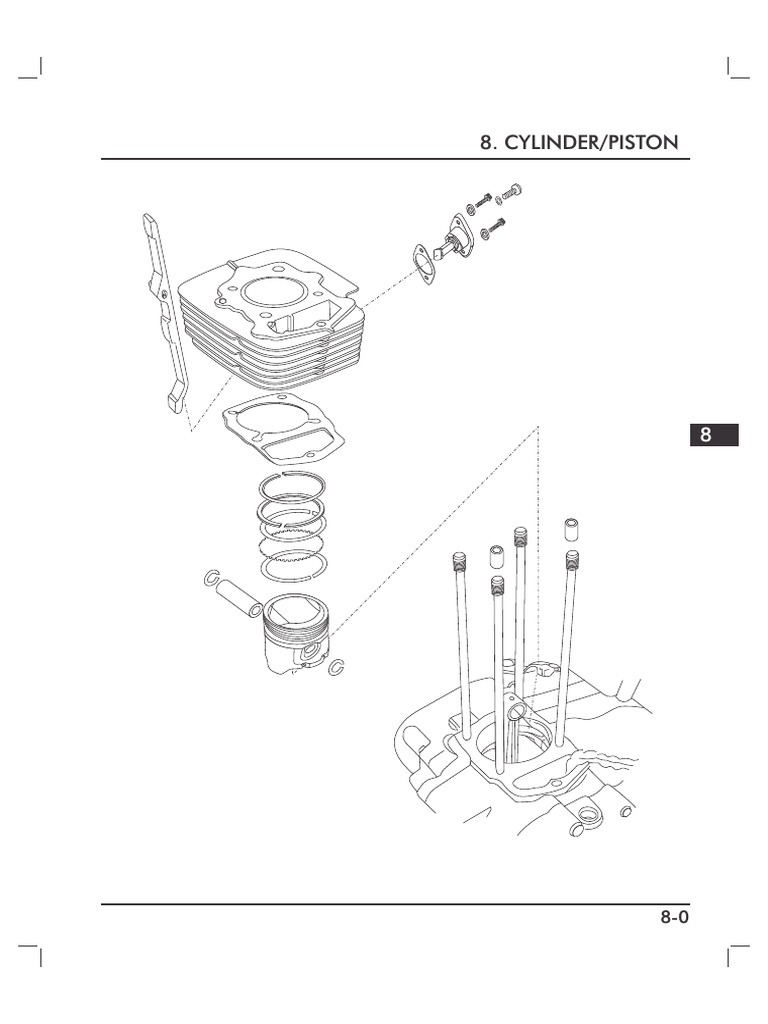 Cylinder Piston Removal Installation Guide | PDF | Piston | Cylinder (Engine)