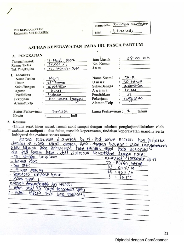 Askep Post Partum | PDF