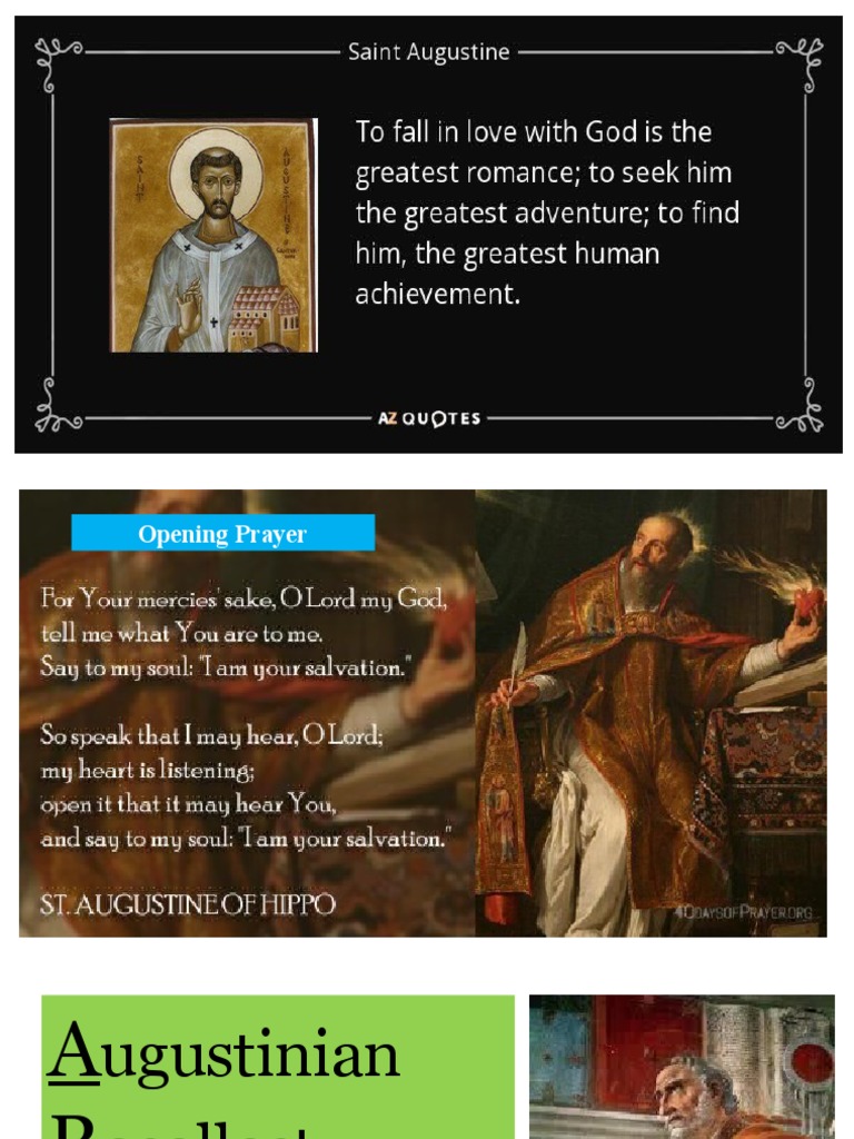 Lesson 3 - AUGUSTINES RULE | PDF | Augustine Of Hippo | Theology
