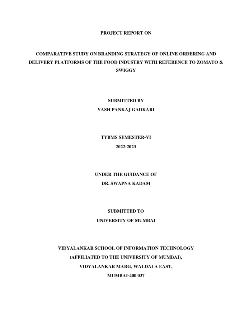 Final TYBMS Black Book | PDF | Brand | Methodology