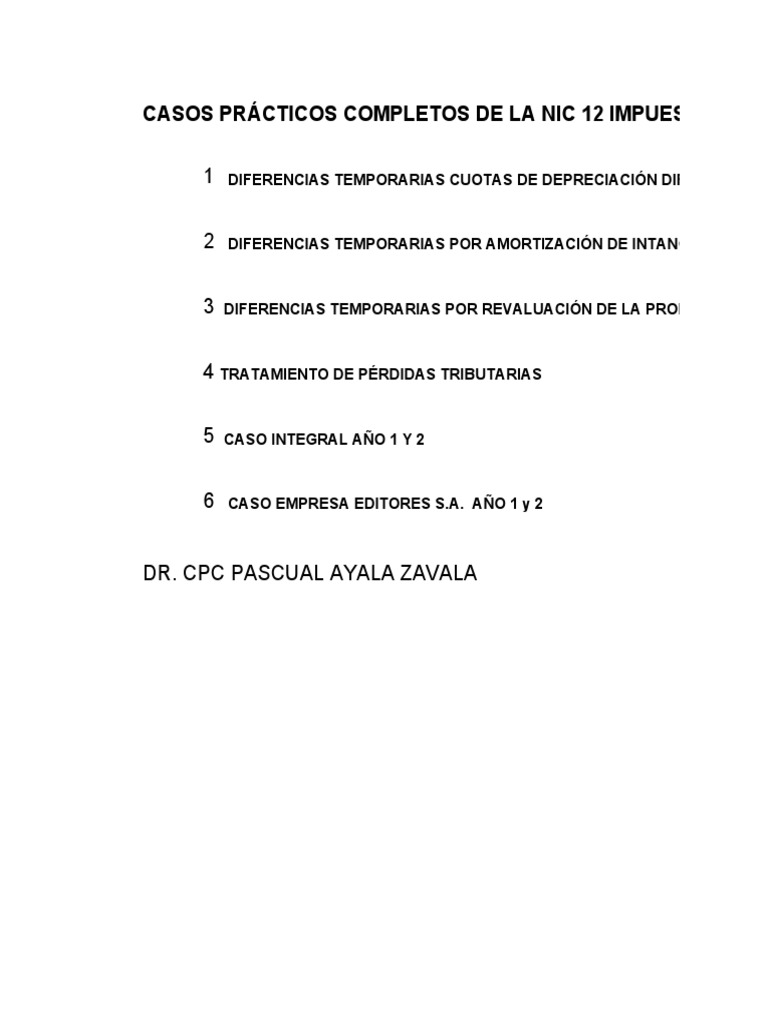EXTRA NIC 12 IMPUESTO A LA R. Material Práctico | PDF | Contabilidad ...