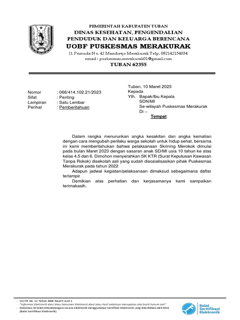 Skrining Merokok | PDF