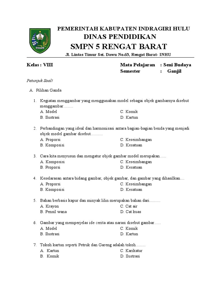 SMPN 5 Rengat Barat: Dinas Pendidikan | PDF