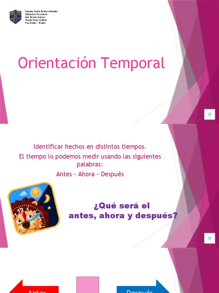 Orientacion Temporal | PDF