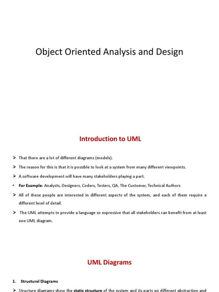 UML Diagrams in Software Design | PDF | Component Based Software ...