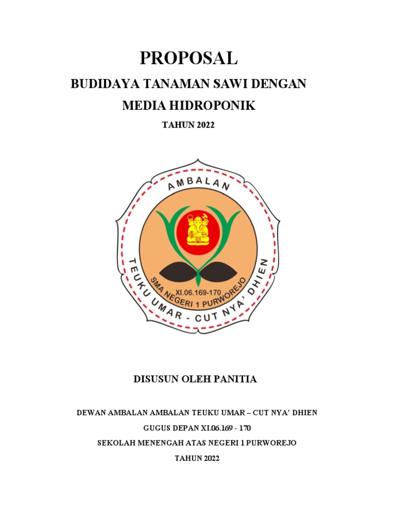 Proposal: Budidaya Tanaman Sawi Dengan Media Hidroponik | PDF