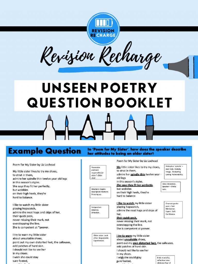 Comparing Attitudes Towards Growth and Maturity in "Poem for My Sister ...