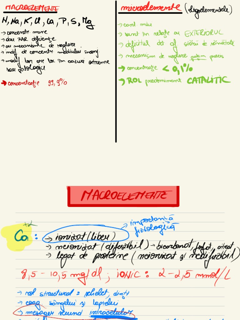 Microelemente Biochimie | PDF
