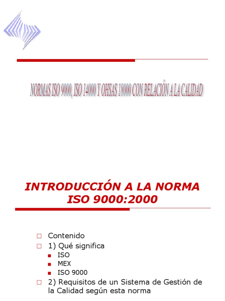 Normas Iso 9000 Iso 14000 y Ohsas 18000 Relacion Calidad | PDF ... Normas Iso 9000 Iso 14000 y Ohsas 18000 Relacion Calidad | PDF ...
