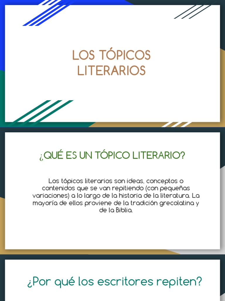 Los Tópicos Literarios | PDF