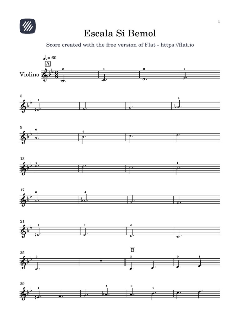 Escala Si Bemol - 20234606024631 | PDF