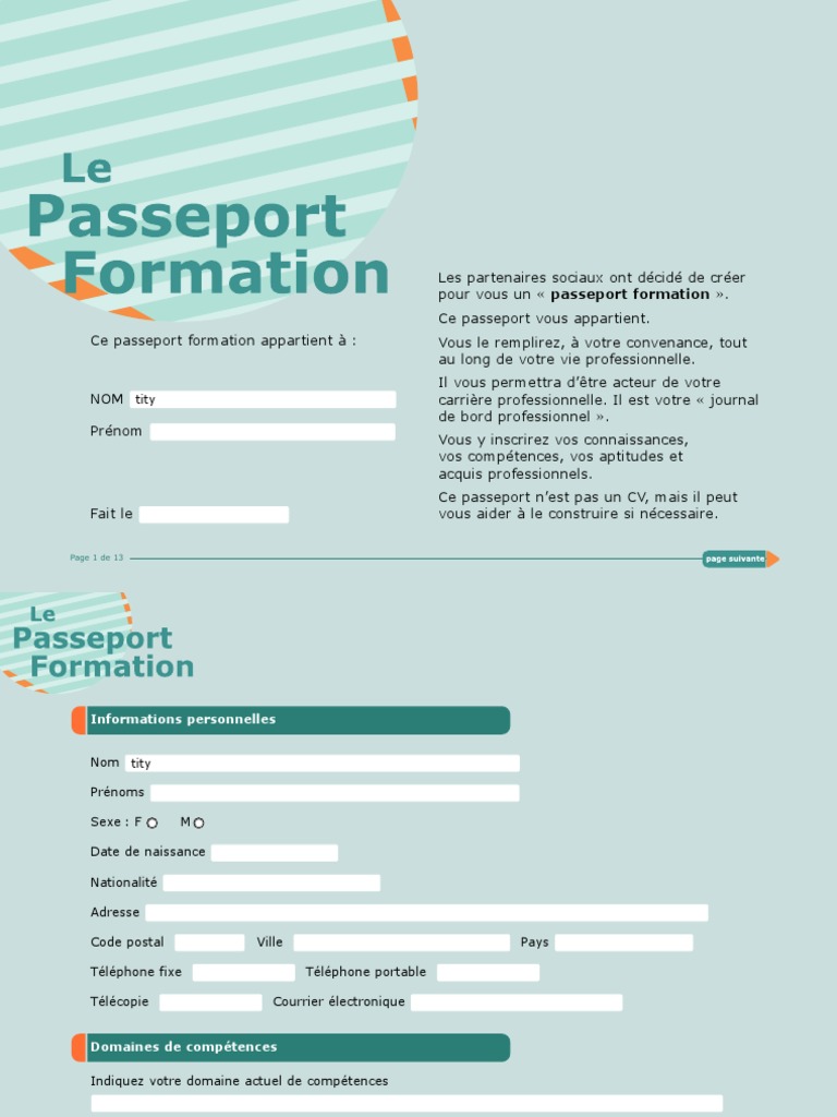 Passeport Formation | PDF | Évolution de carrière