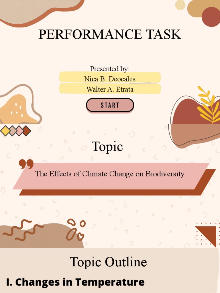 Walter Topic and Sentence Outlines | PDF | Biodiversity | Climate Change