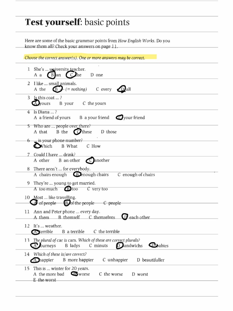 Test - Basic Points | PDF