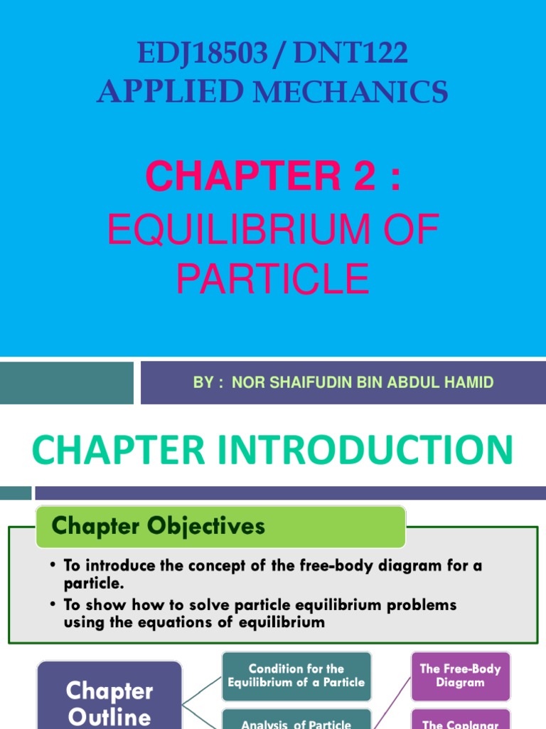 Applied: EDJ18503 / DNT122 Mechanics | PDF | Force | Euclidean Vector
