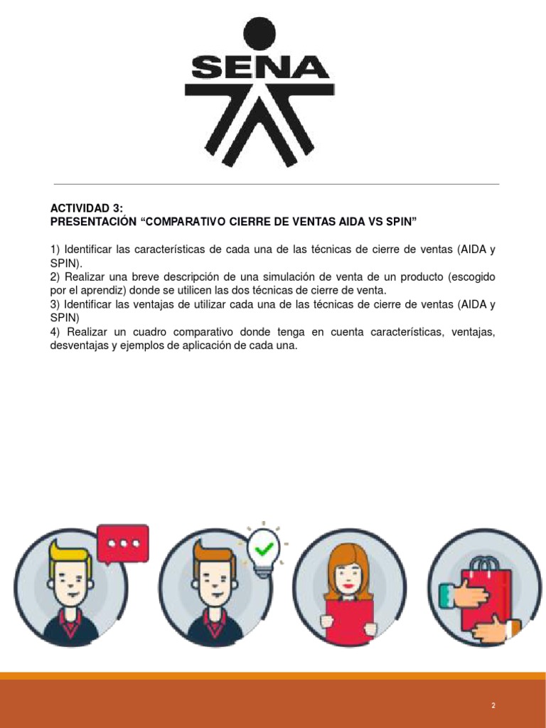 Comparativo Cierre de Ventas AIDA Vs SPIN | PDF | Cliente | Marketing