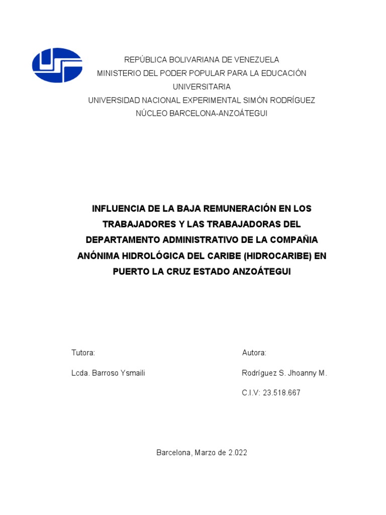 Teg Final | PDF | Salario | Motivación