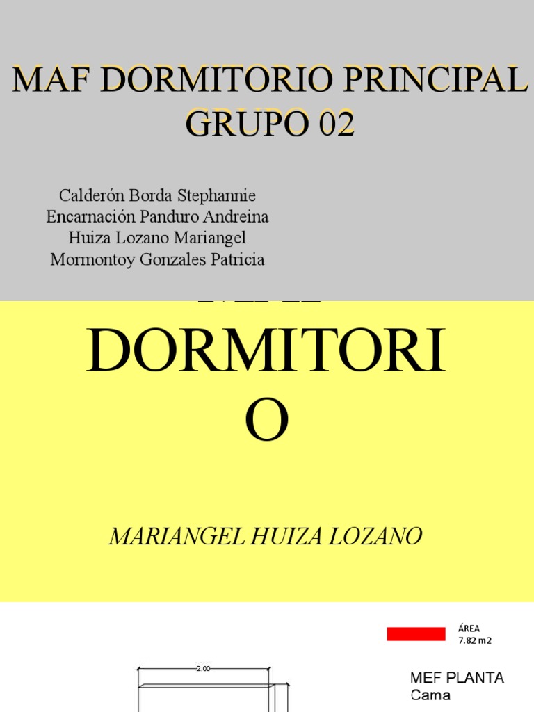 Maf Dormitorio Principa | PDF | Plomería | Infografia