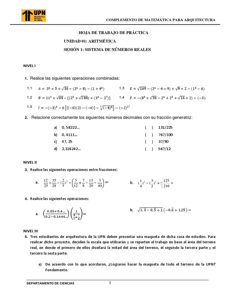 S1 - Taller de Práctica | PDF | Matemáticas