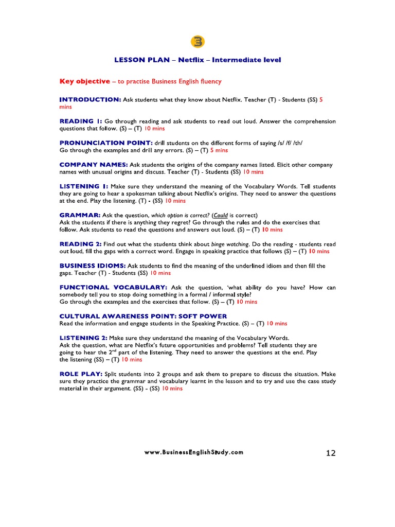 TN Intermediate Netflix | PDF
