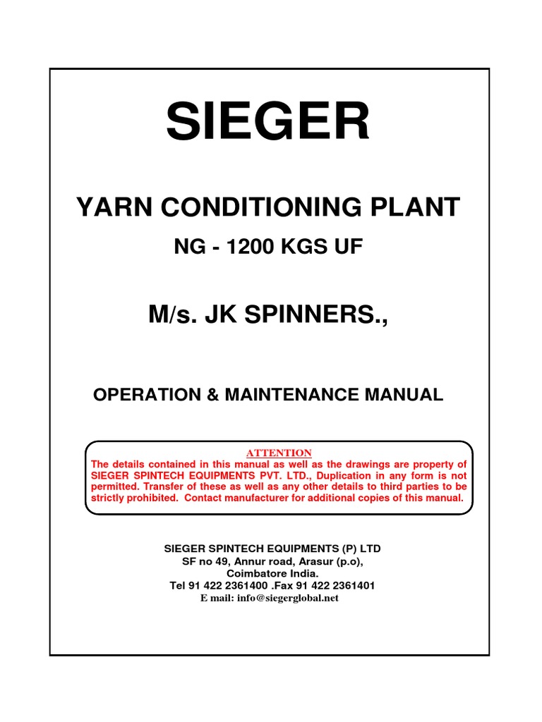 YCP Machine Manual | PDF | Nitric Acid | Physical Sciences